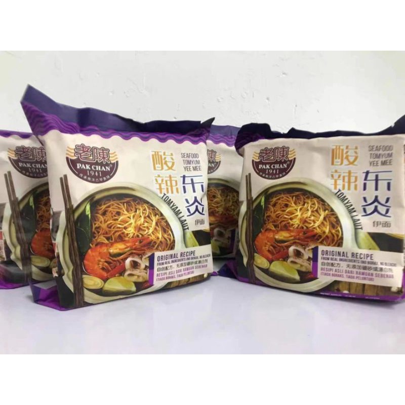 【Ready Stock】老陳酸辣東炎伊麵🔥Pak Chan Seafood Tomyam Yee Mee | Shopee Malaysia