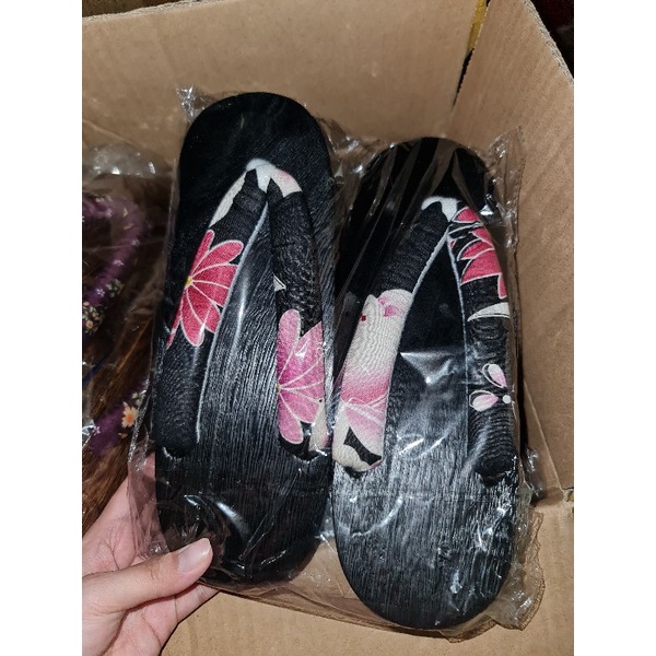 Japanese traditional shoe geta wooden slipper wooden shoe freesize ...