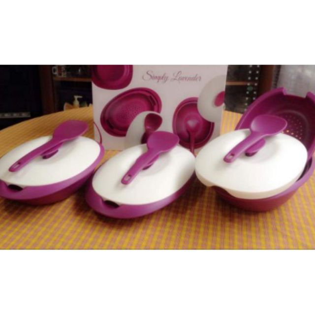 Tupperware Lavender Serving Set | Shopee Malaysia