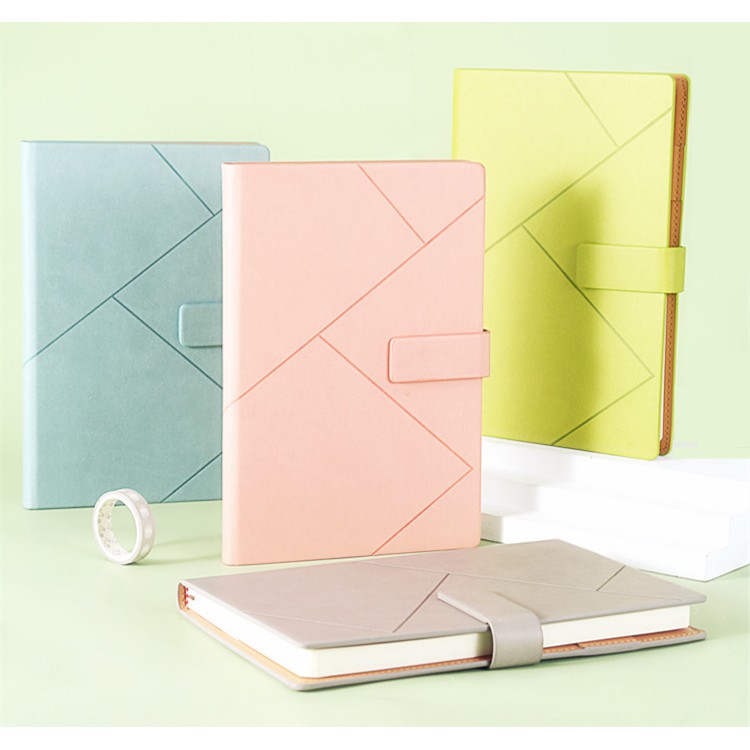 Notebook Journal notepad diary Planner Buku Nota Magnetic Lock grid ...