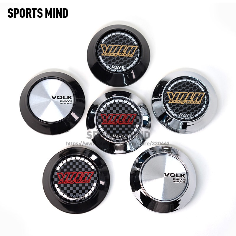 4PCS/lot 68/64MM Car Wheel Center Hub Caps for VOLK RAYS JAPAN VOLK ...
