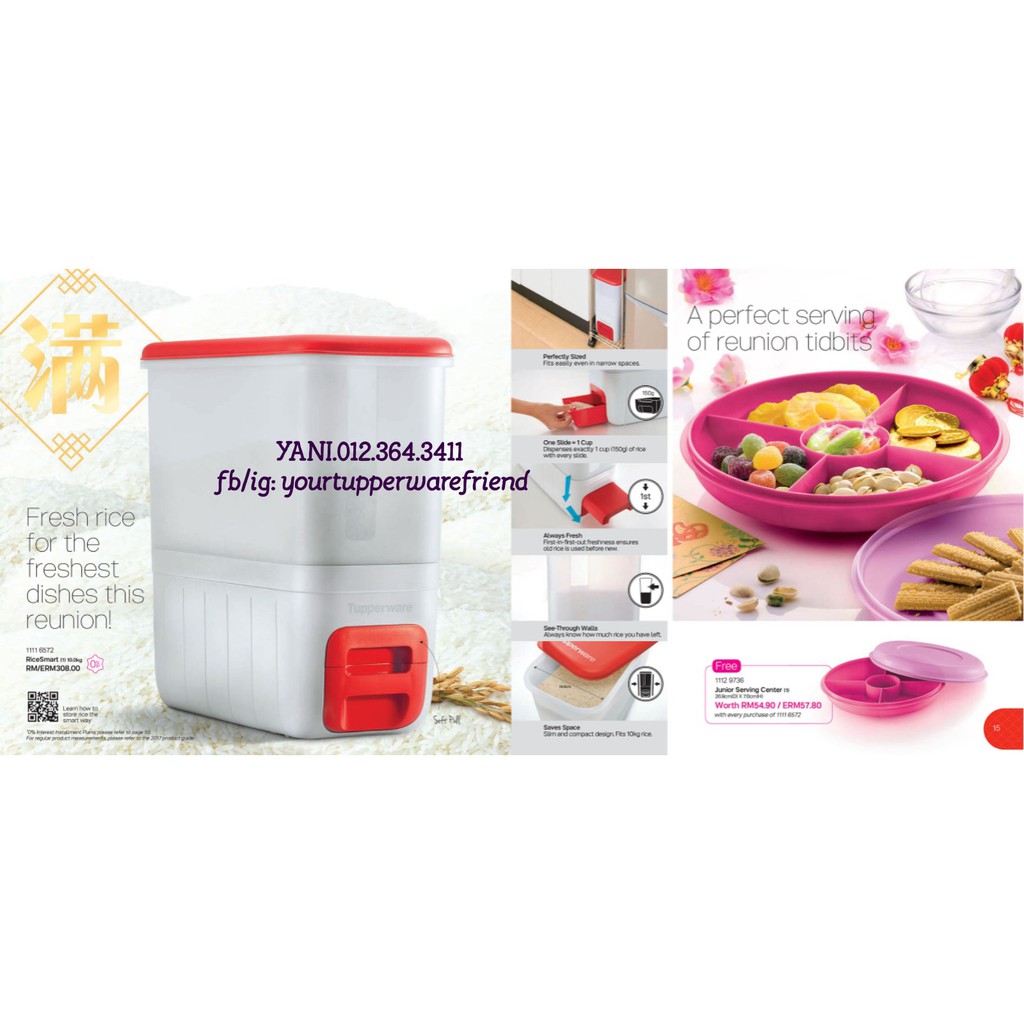 Tupperware Rice Smart (1) 10kg | Shopee Malaysia