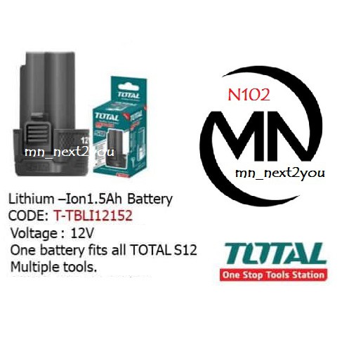 TOTAL - TBLI12152 LI-ION BATTERY PACK | Shopee Malaysia