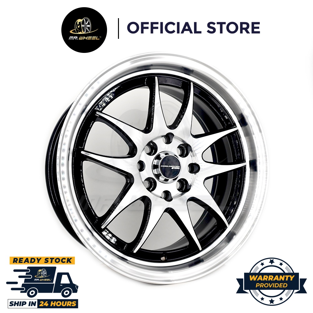 New Sport Rim WORK EMOTION CR 2P 16x7 8H100/114.3 ET30 Black Machine ...
