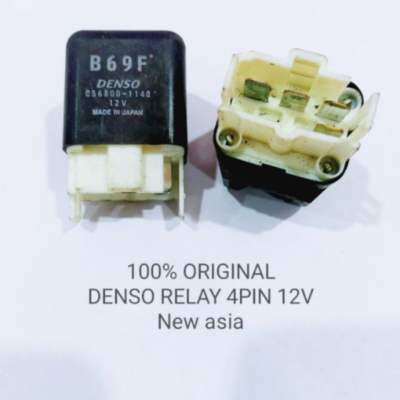 100% ORIGINAL DENSO 4pin Relay for Mazda 2 3 6 5 Rx7 PREMACY Black ...