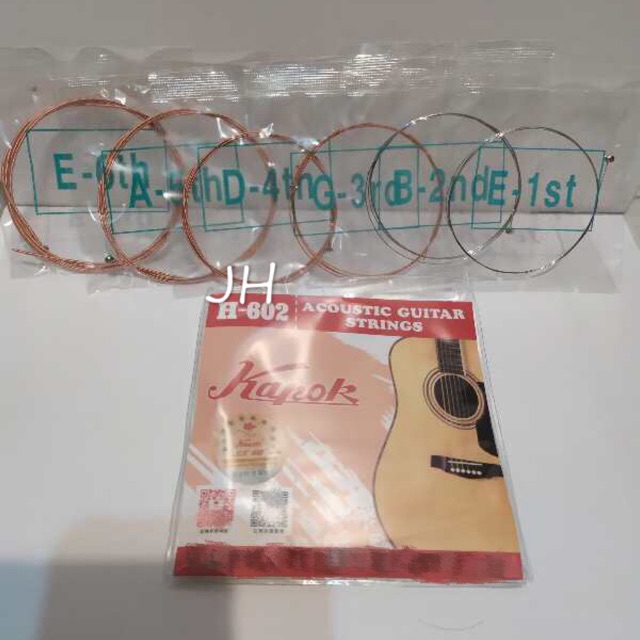 READY STOCK*Kapok Acoustic Guitar String/Tali Gitar 1-6 100%Original ...