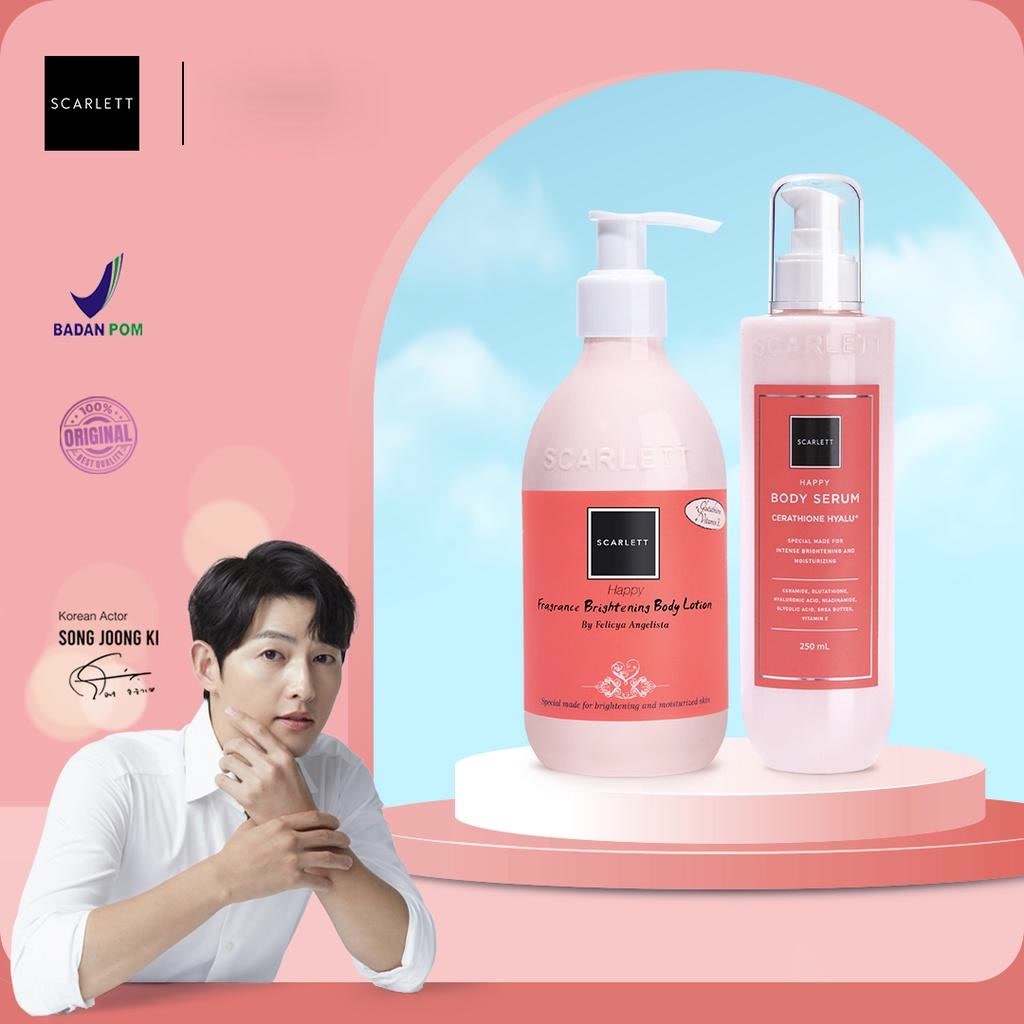 Scarlett Happy Body Lotion + Whitening Body Serum (NEW) | Shopee Malaysia