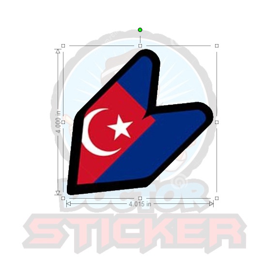 STICKER FLAG JOHOR PANTUL CAHAYA DESIGN | Shopee Malaysia