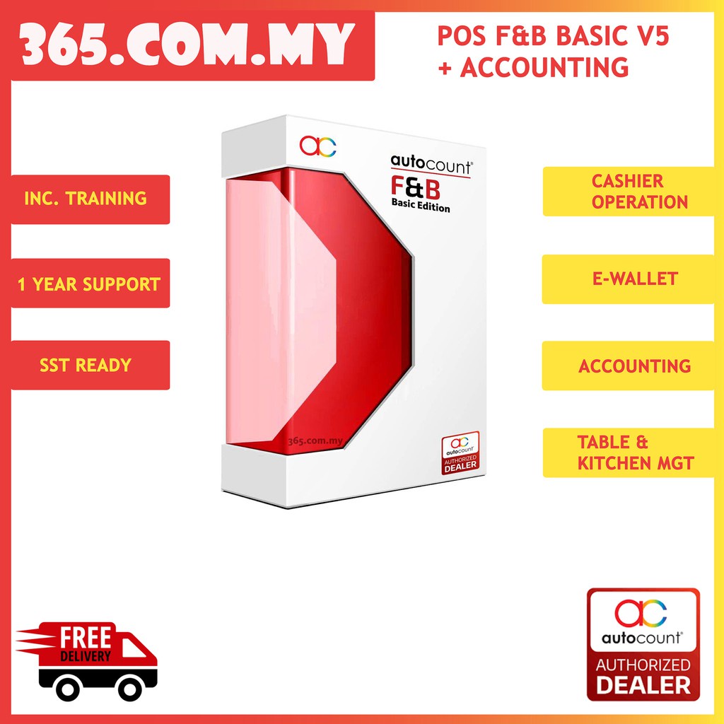 AutoCount F&B POS 5.0 Basic Edition + Accounting (With Training ...