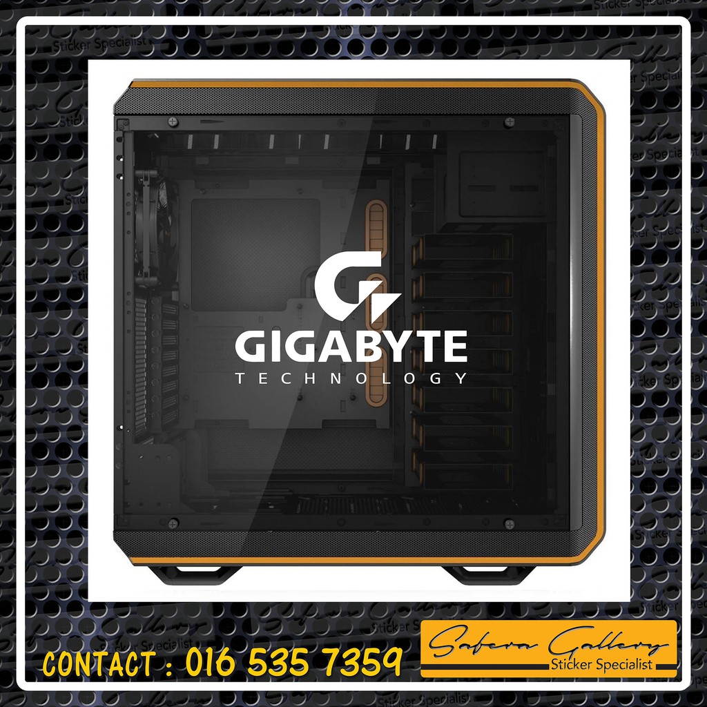 NEW STICKER PC GIGABYTE LOGO CUSTOMIZE CASE DESKTOP PC DECAL | Shopee ...