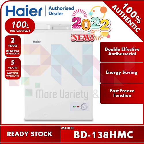 Haier 100L Convertible Chest Freezer BD-138HMC (Successor Model for BD-138HP) | Shopee Malaysia