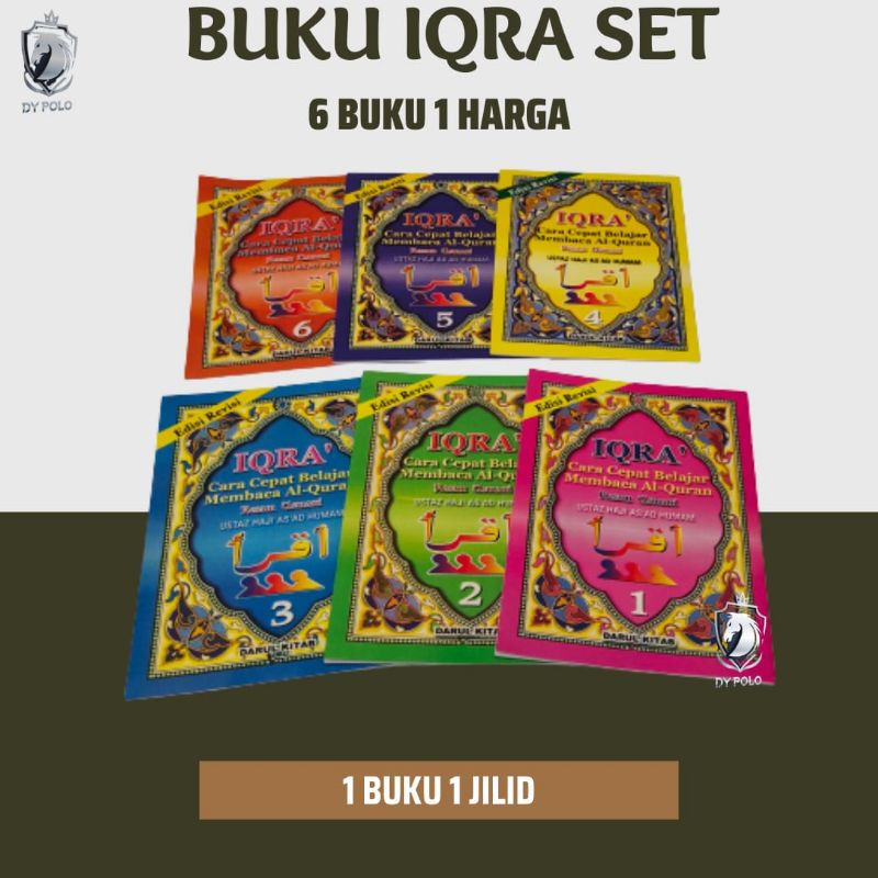 Buku Iqra set ( jilid 1 hingga jilid 6 ) | Shopee Malaysia