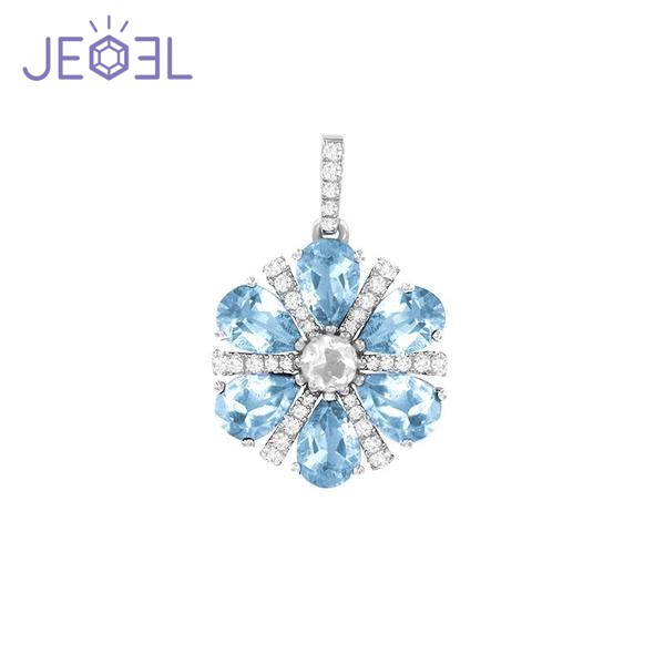 JEOEL Blue Topaz Paradise Pendant | Shopee Malaysia
