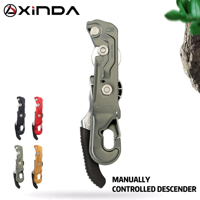 XINDA Professional Rock Climbing Descent device STOP Handle-Control ...