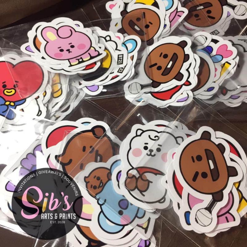 [Customized] BT21 Sticker Set ( All Characters per Set) | Shopee Malaysia