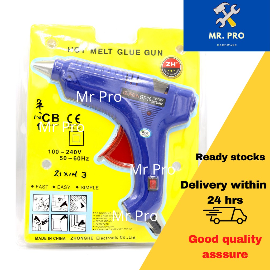 Hot Glue Gun Silicone Adhesive Melt Glue Gun Glue Stick(100Volt ...