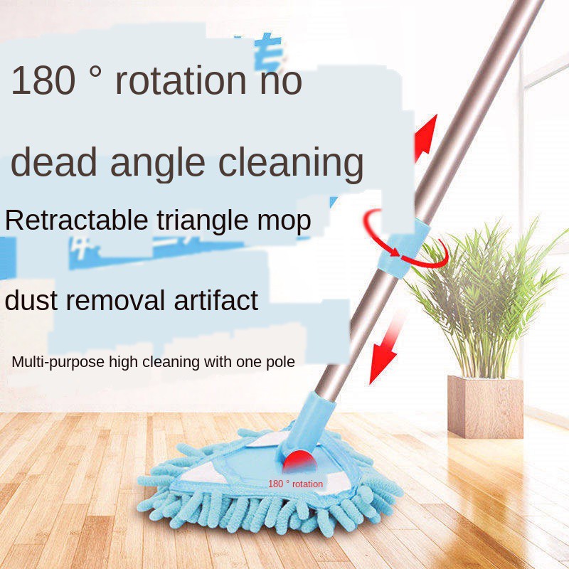 Wet and dry mop mop lantai mop spin Lazy mop Pembuangan debu segitiga ...