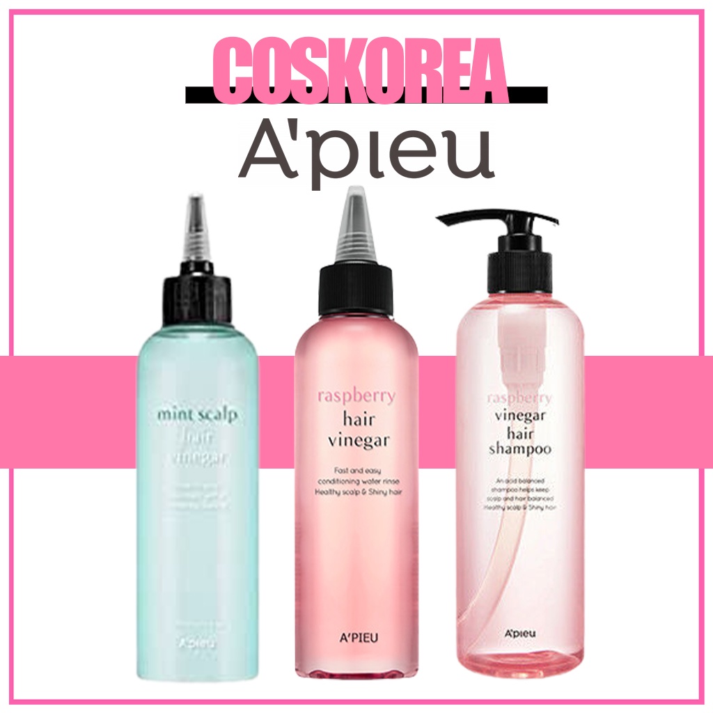 Apieu / Hair Vinegar 3 Option / Apieu Raspberry vinegar hair Shampoo ...