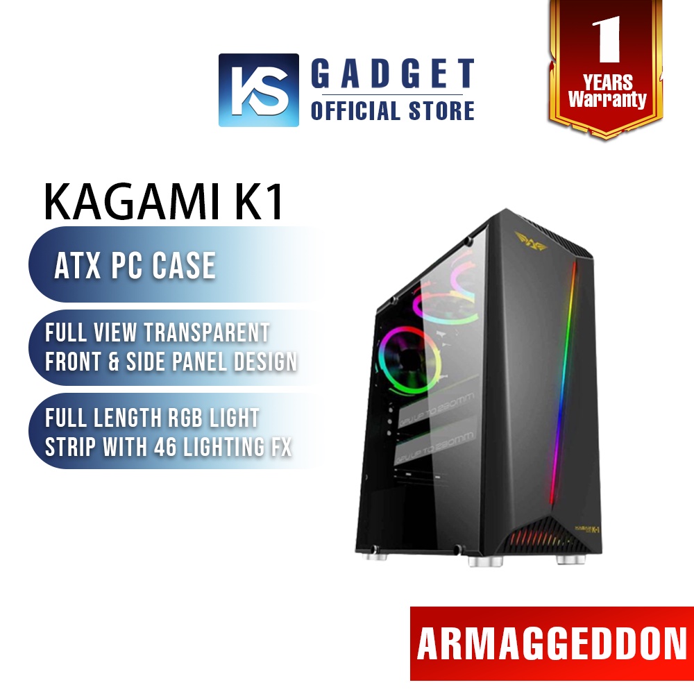 Armaggeddon KAGAMI K1 ATX PC Case (1 Year Warranty) | Shopee Malaysia
