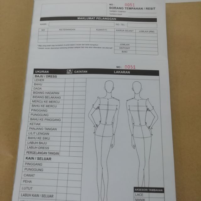 Buku Tempahan Jahitan A4, 50 Set x 2Ply +Gift🎁 | Shopee Malaysia