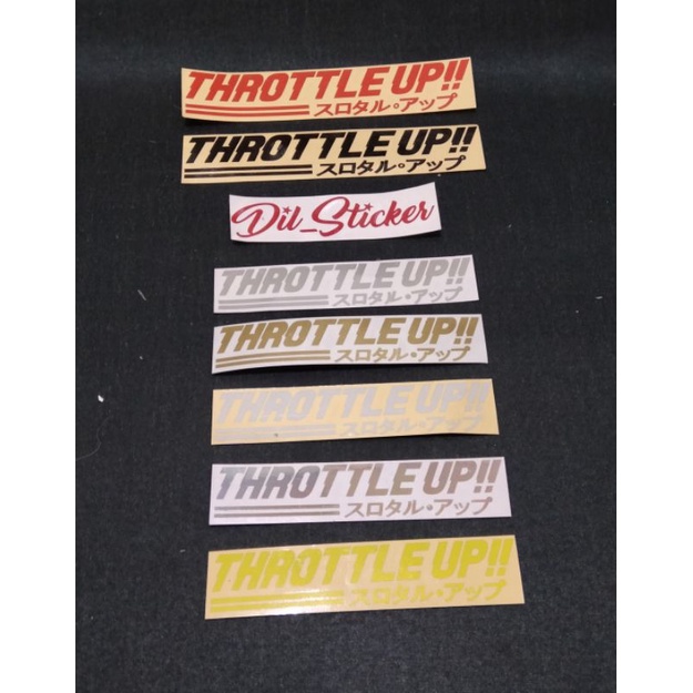 Throttle UP VISOR HELMET CUTTING STICKER | Shopee Malaysia