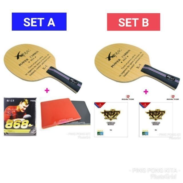 POWER CARBON BLADE & SETUP Kayu Pingpong Raket Ping pong | Shopee Malaysia