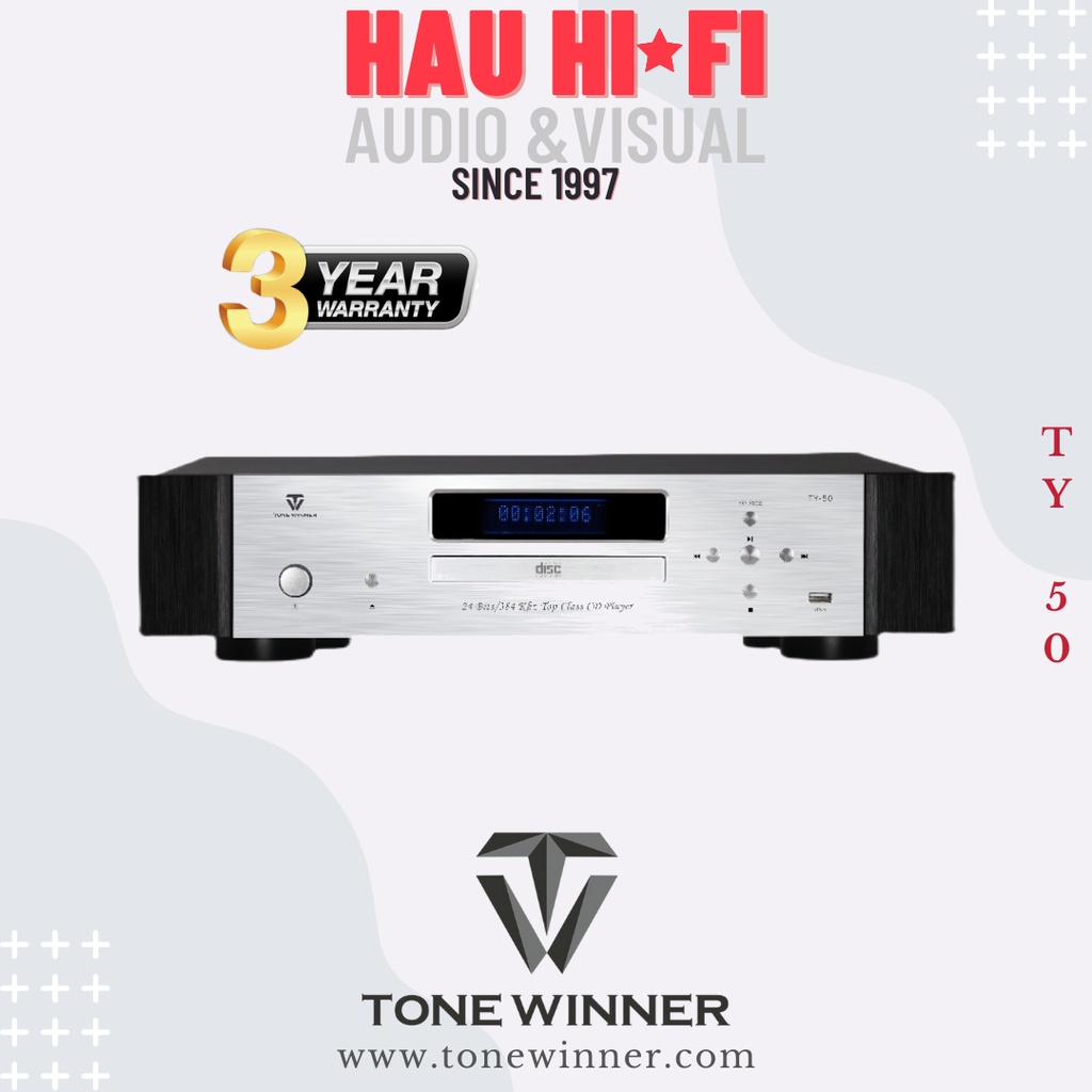 Tonewinner TY-50 Audio Decoder Bluetooth Professional HIFI CD Player Digital Player | Shopee ...