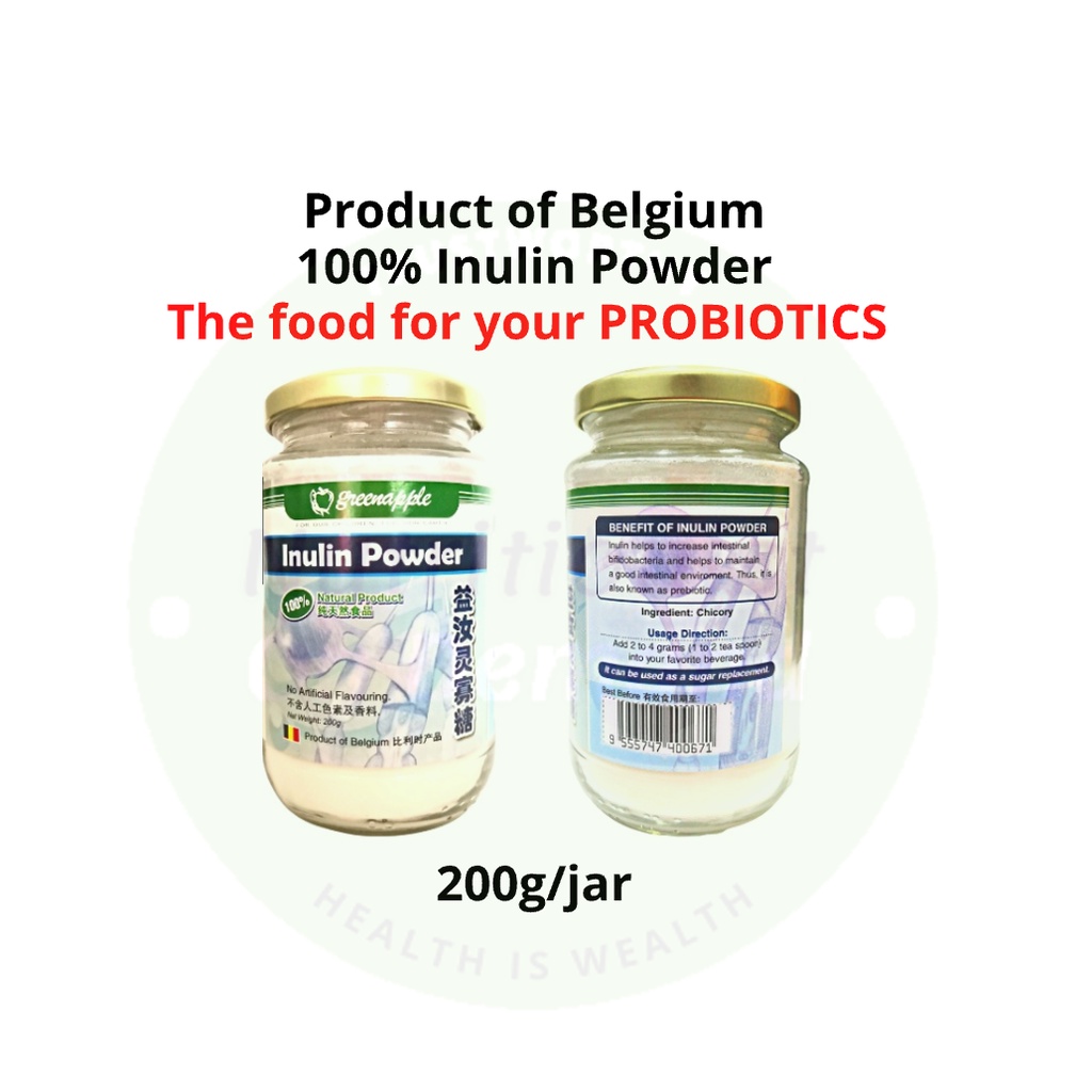 100% Natural Inulin (Product of Belgium) 100% 天然菊糖 (比利时产品) 200g ...