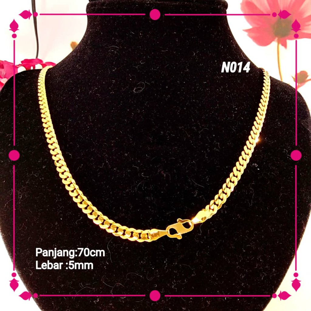 Rantai Leher Dunhill Licin Emas Korea 24K Murah (EN51) | Shopee Malaysia
