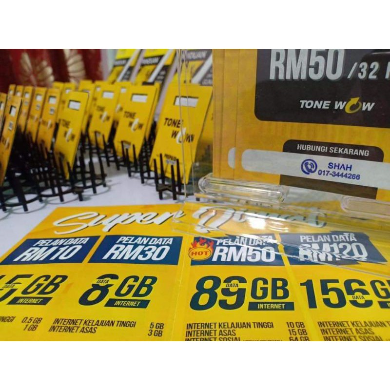 SIMKAD TONE WOW (PREPAID ) | Shopee Malaysia
