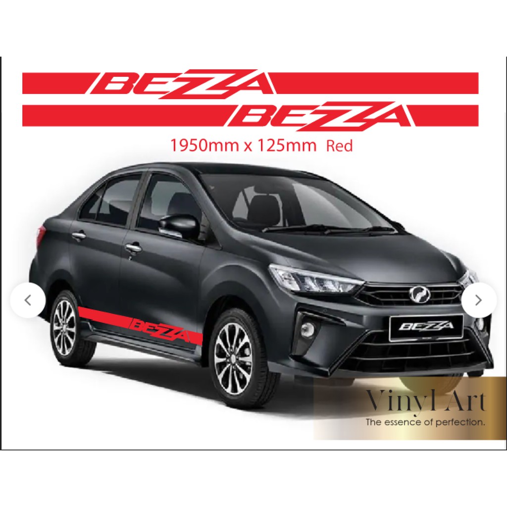 Vinyl_Art Perodua Bezza side line, Racing stripe, Car stickers, Vinyl ...