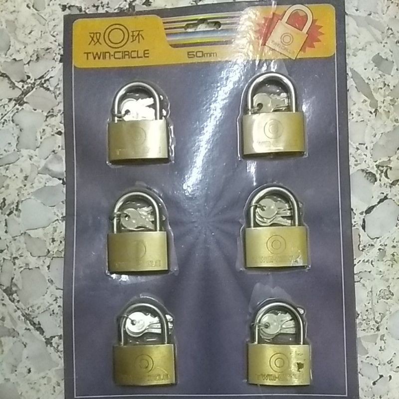 twin circle lock 50mm | Shopee Malaysia