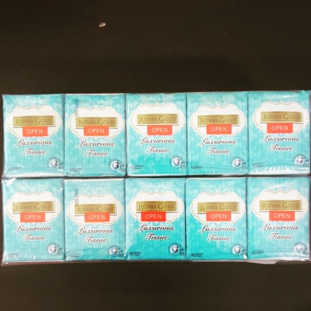 ROYAL GOLD LUXURIOUS HANKY TISU 3PLY (40PKT X 10SHEETS) | Shopee Malaysia