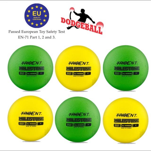6 Dodgeball Official Size 6 Pcs Set- Trident Milestone All Rounder ...
