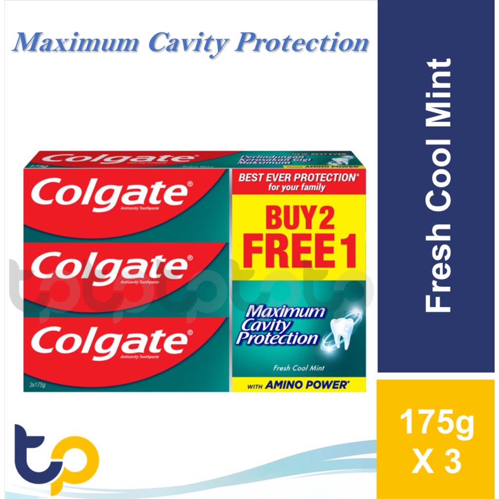 Colgate Maximum Cavity Protection Fresh Cool Mint Toothpaste Value Pack ...