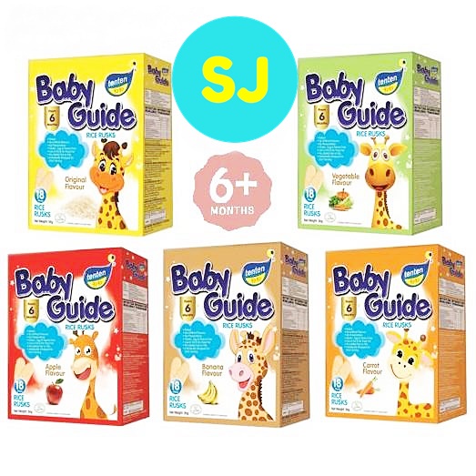 TENTEN BABY GUIDE RICE RUSK 36g (6 Months+) (TEN TEN) | Shopee Malaysia