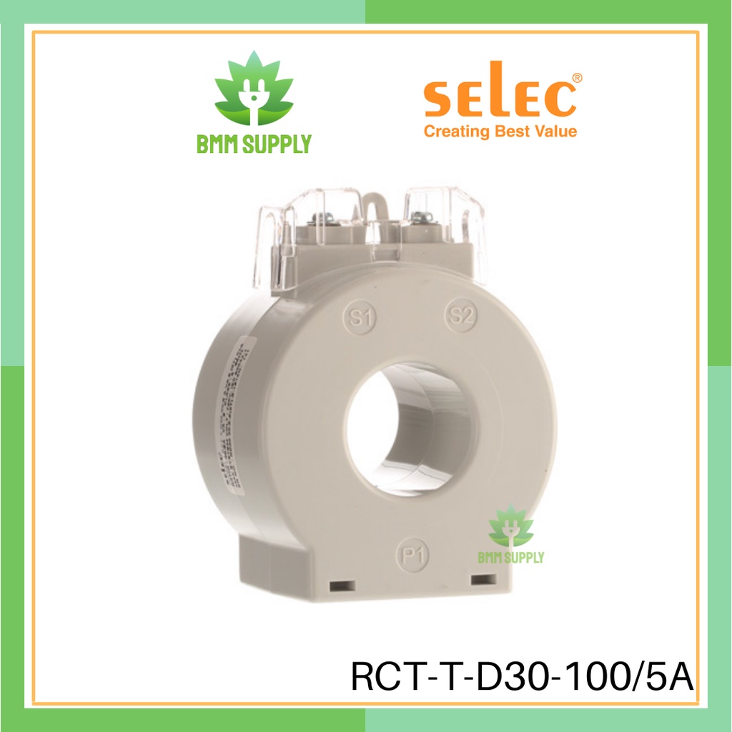 SELEC #RCT-T-D30-100/5A RING CURRENT TRANSFORMER - TERMINAL TYPE ...