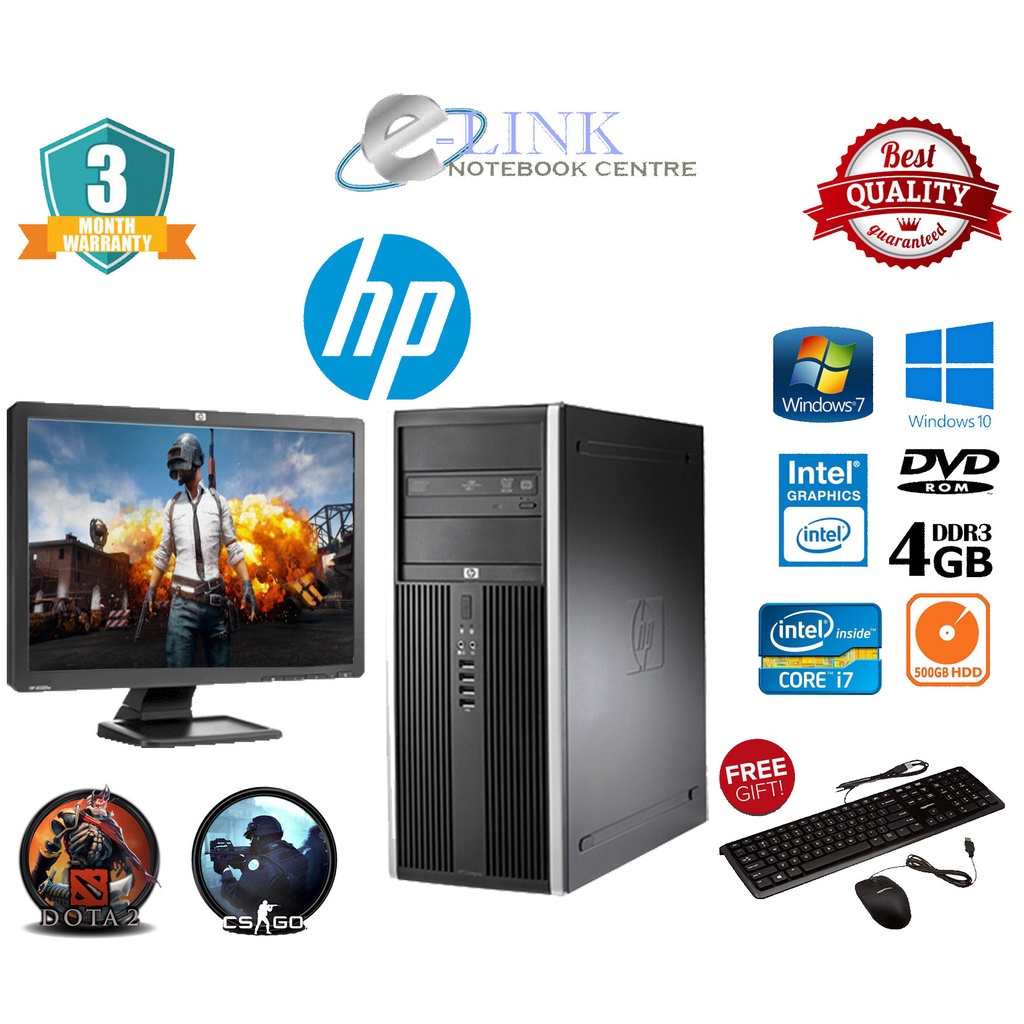 ( Gaming i5 Tower Full Set ) HP ProDesk 800 G1 I5 4th Gen / 2 GB DDR 3 ...