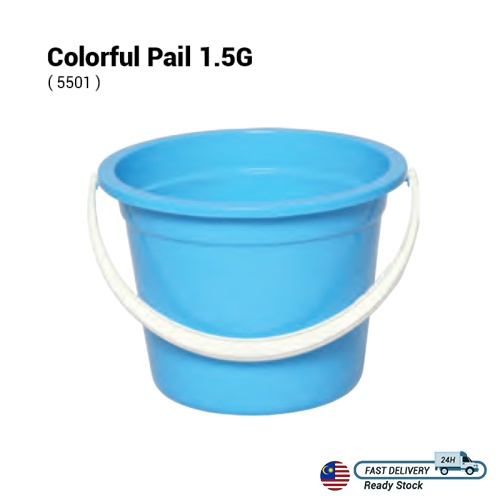 0.5G Plastic Pail / Bucket / Baldi Air/ Bakul/ Tong Mop/ Tong Plastik ...