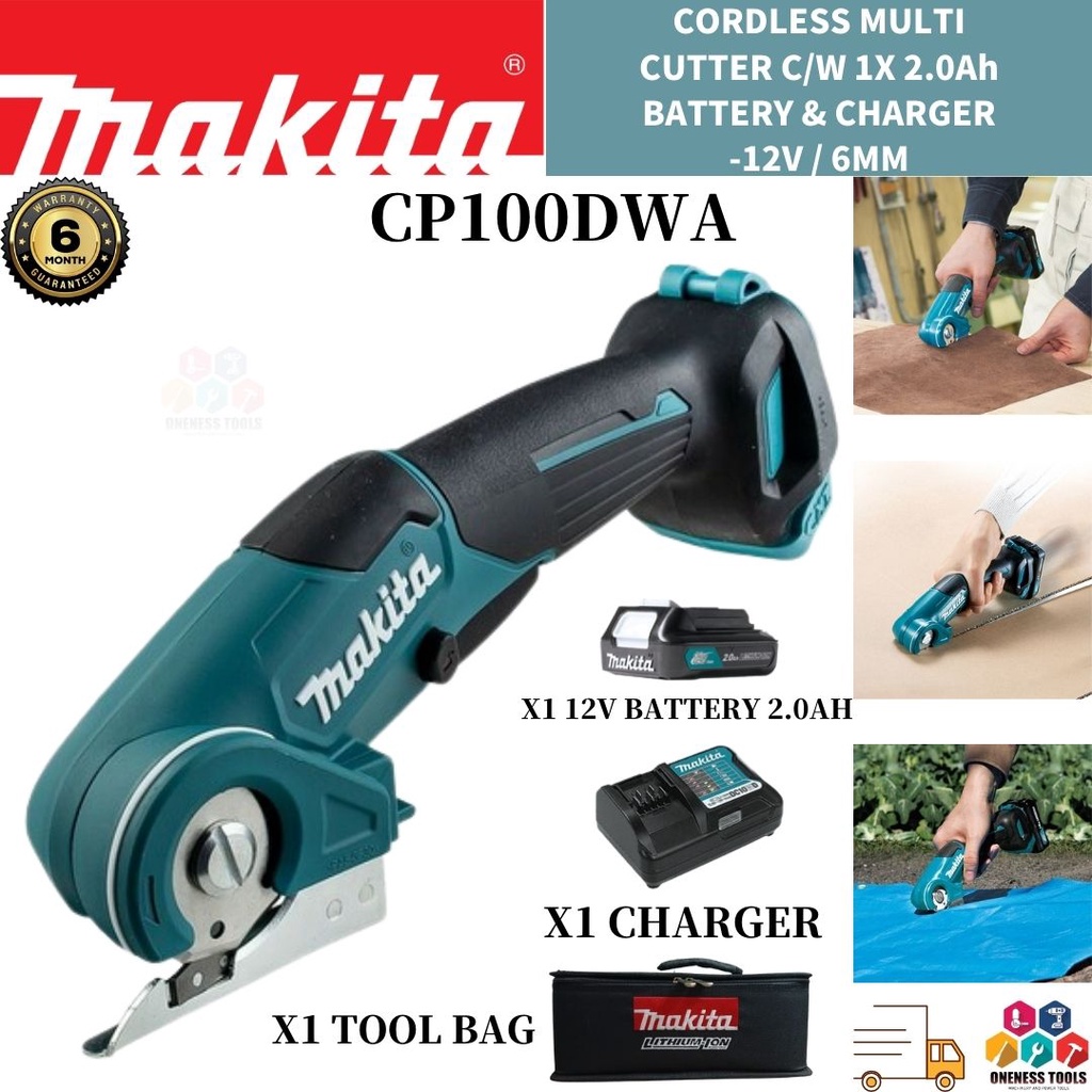 ''MAKITA'' CORDLESS MULTI CUTTER C/W 1X 2.0Ah BATTERY & CHARGER -12V ...