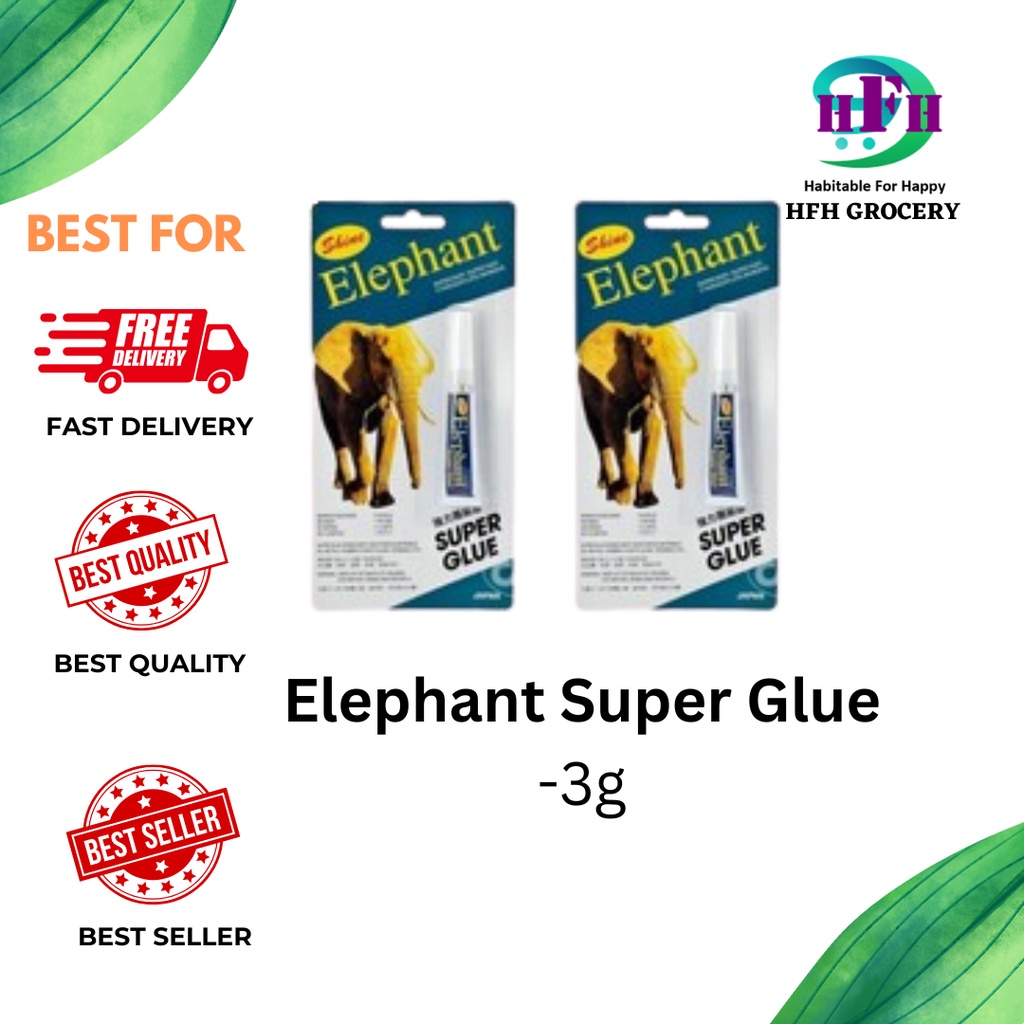 🔥 Elephant Super Glue No.1 Bonding (3gm x 1 pack) | Shopee Malaysia