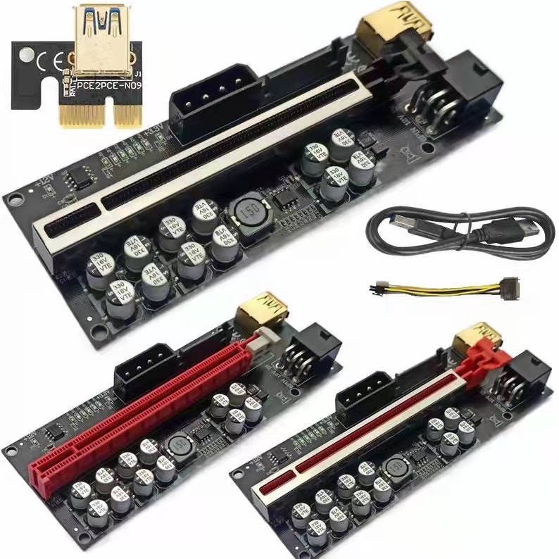 Newest Riser Ver018 PLUS PCIE Riser 1X to 16X Graphics Extension(ONE ...