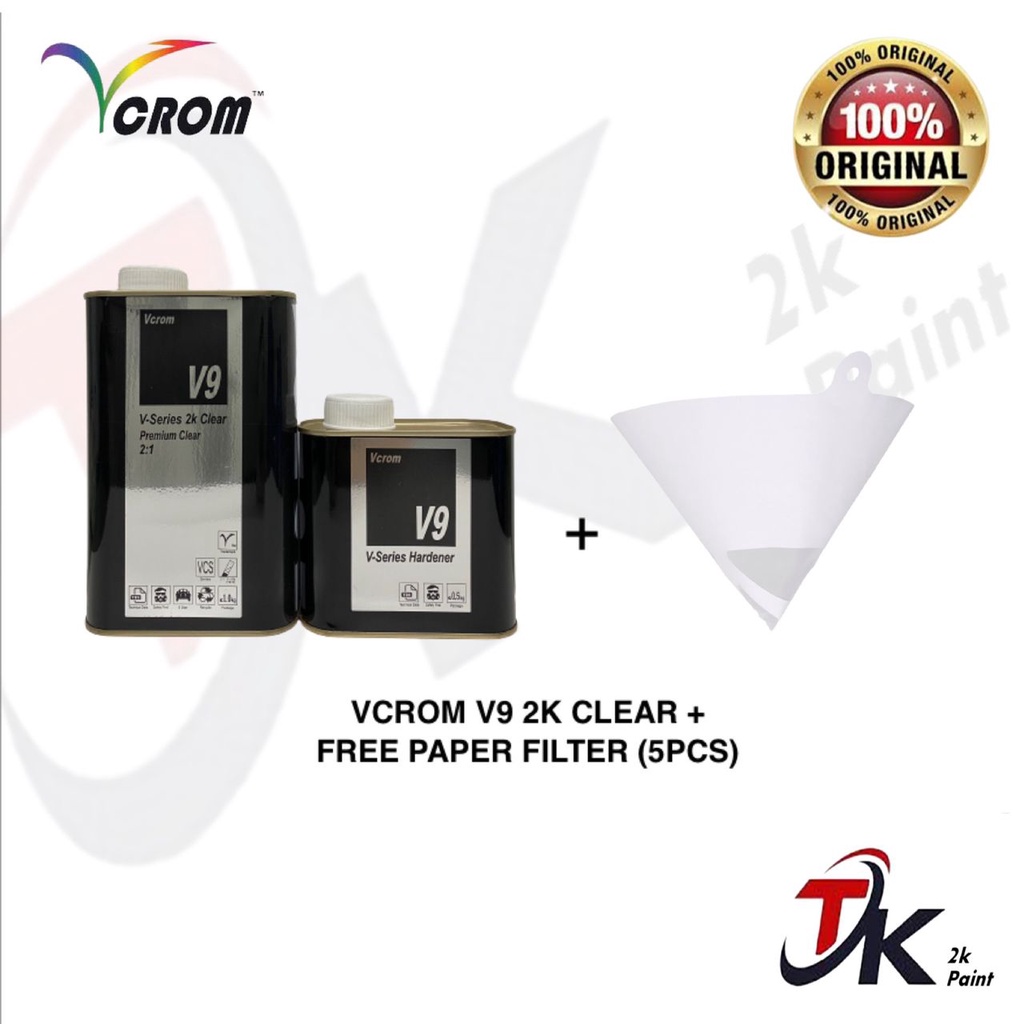 VCROM V9 V-SERIES 2K CLEAR PREMIUM CLEAR 2:1 CLEAR & HARDENER **PM FOR ...