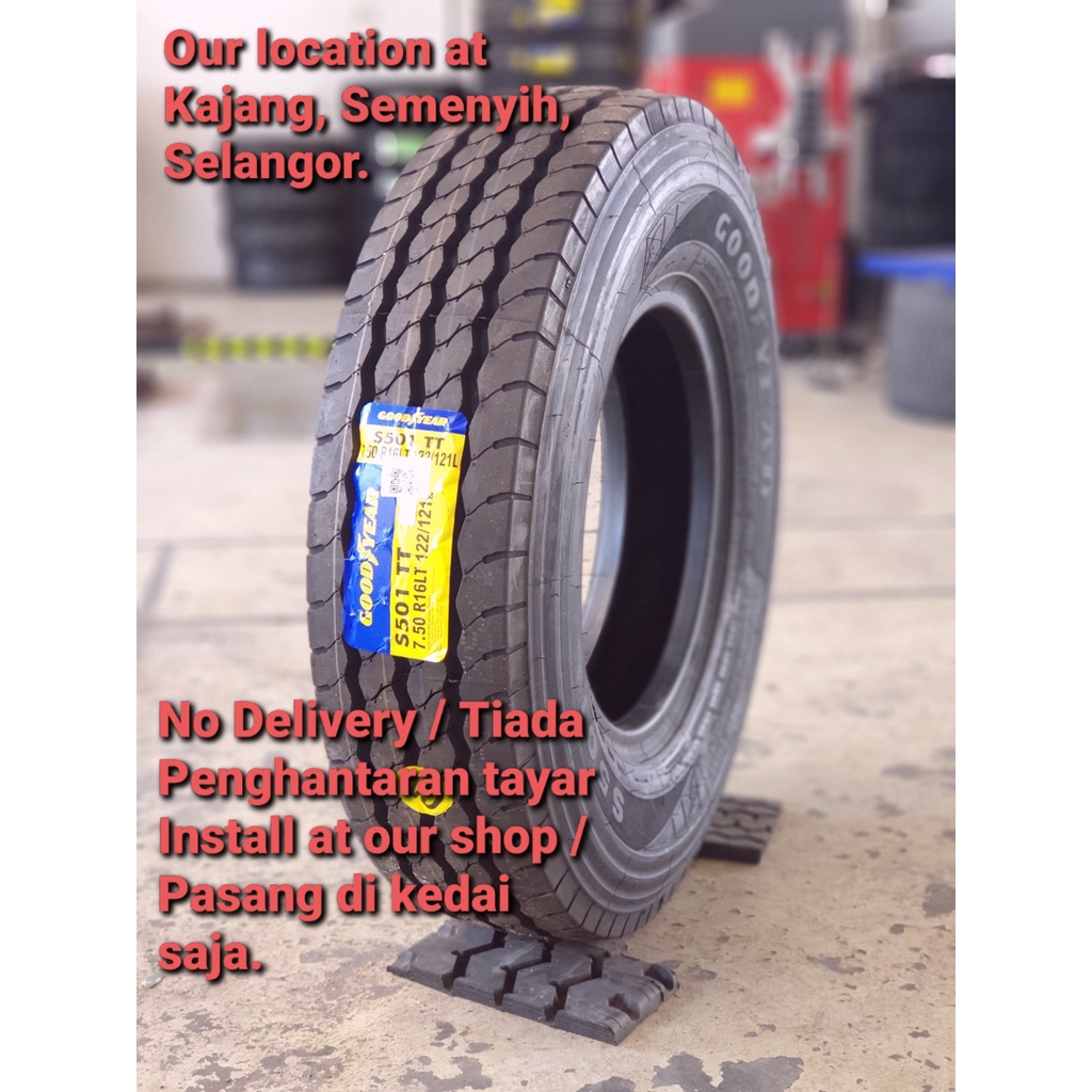 750R16 [ with Installation ] COMMERCIAL TRUCK / LORRY TYRE * TAYAR LORI ...
