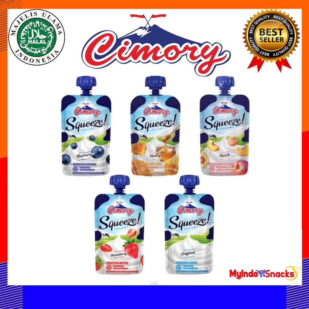 Cimory Squeeze / Yogurt / Stawberry /Original / Minuman Sehat / Susu ...