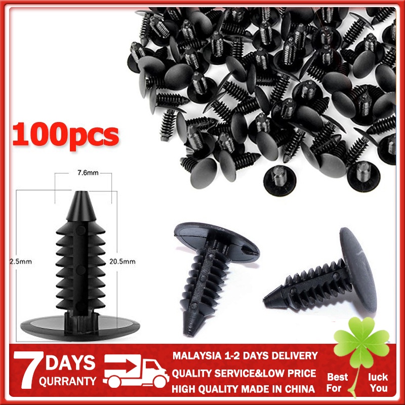 100pcs car clip Car Door Bumper Cover Auto Fasteners Clips WARA SAGA ...
