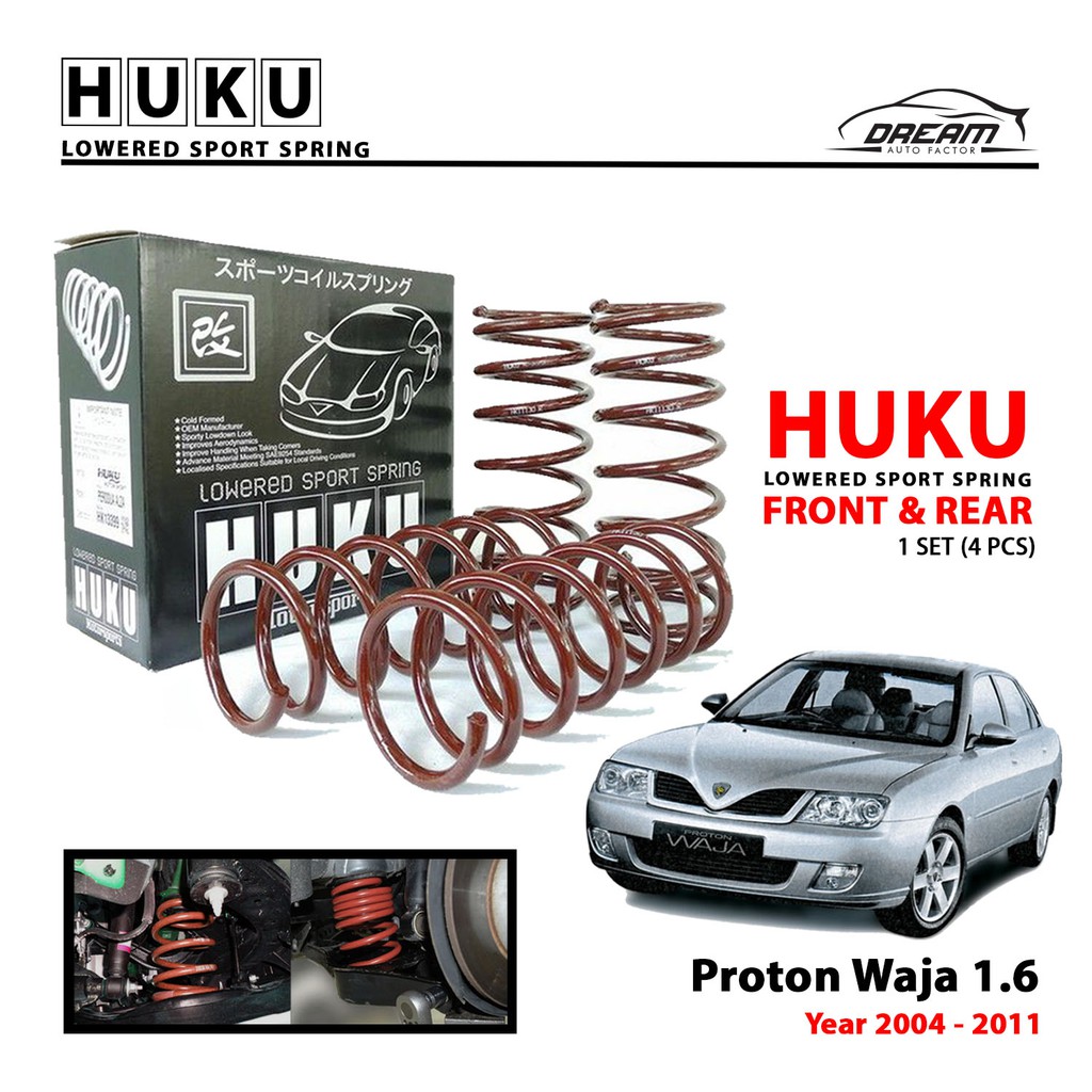 Proton Waja 1.6 HUKU Lowered Sport Spring | Shopee Malaysia
