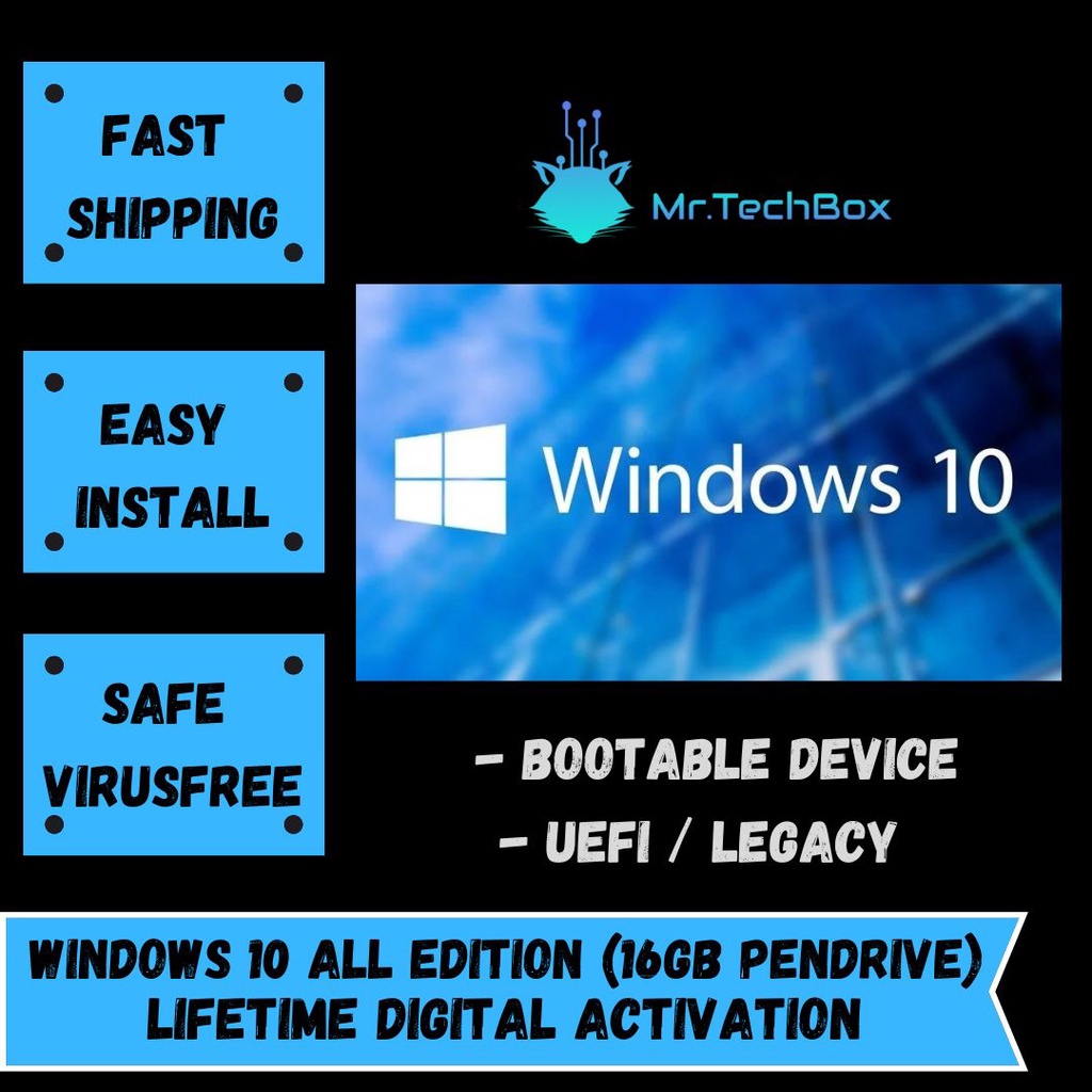 Windows 10 All Edition (Lifetime) | Shopee Malaysia