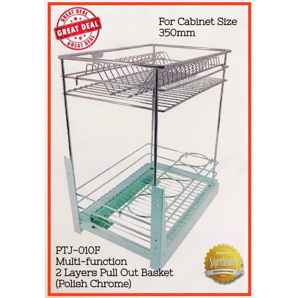 [[ GREAT DEAL !! ]] Multi-function 2 Layers Pull Out Basket PTJ010F ...