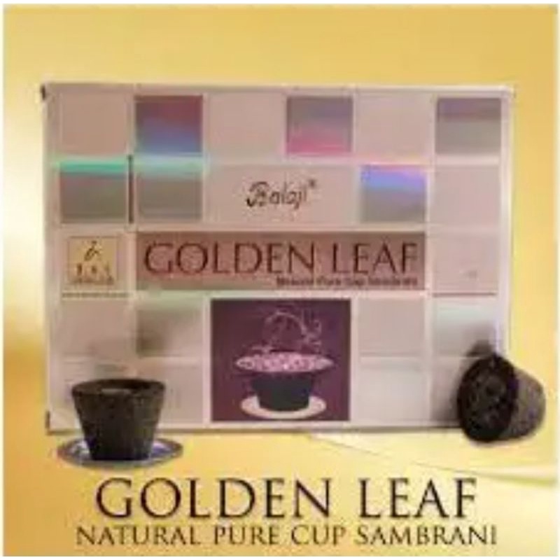 Sambrani | Balaji Golden Leaf Natural Pure Cup Sambrani | Shopee Malaysia